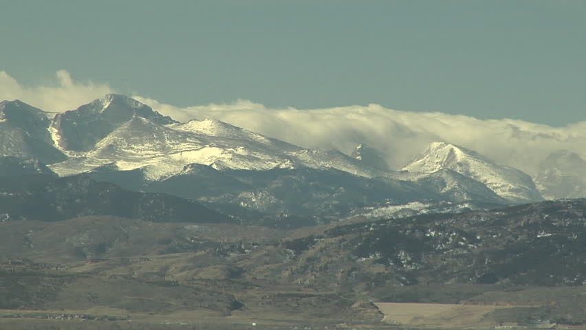 Foehn Wall. Downslope Winds Evaporating Mountain Clouds While Also Warming Air Mass Stock ...