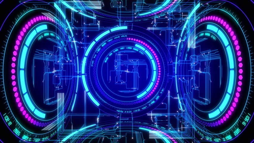 Futuristic Technological Video, Motion Background, Seamless Loopable ... Futuristic Technological Video, Motion Background, Seamless Loopable ...