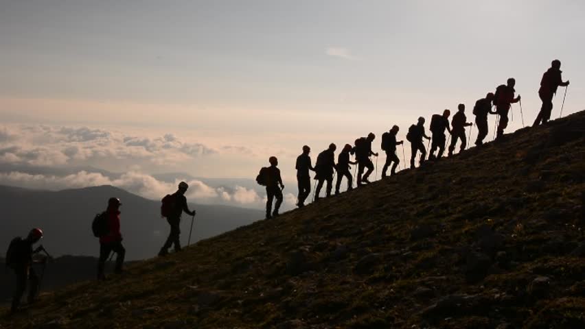 Mountain Climbing Team Stock Footage Video 11433992 - Shutterstock
