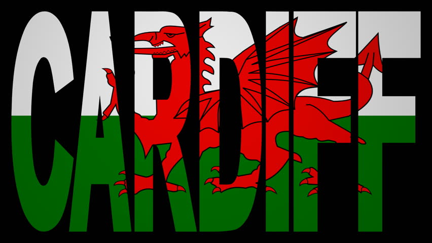 Cardiff Text With Fluttering Flag Animation Stock Footage Video 2741660 ...