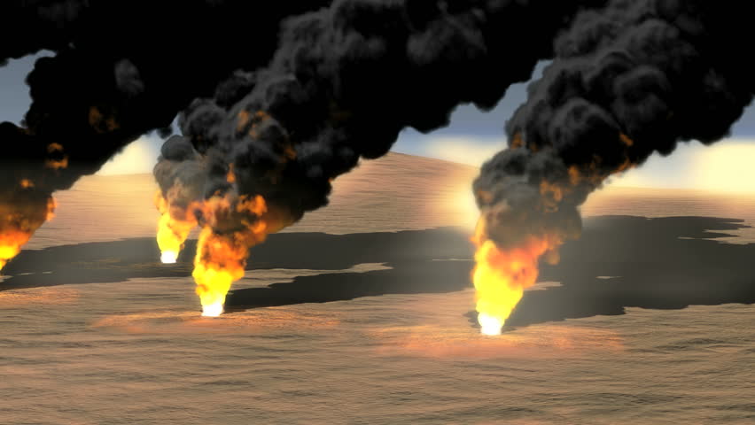 Oil Field Burning Stock Footage Video 5691482 - Shutterstock