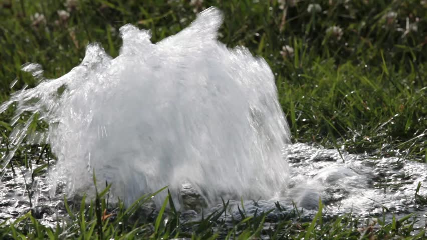 Spring Water.Water Comes From The Under Ground. Stock Footage Video ...