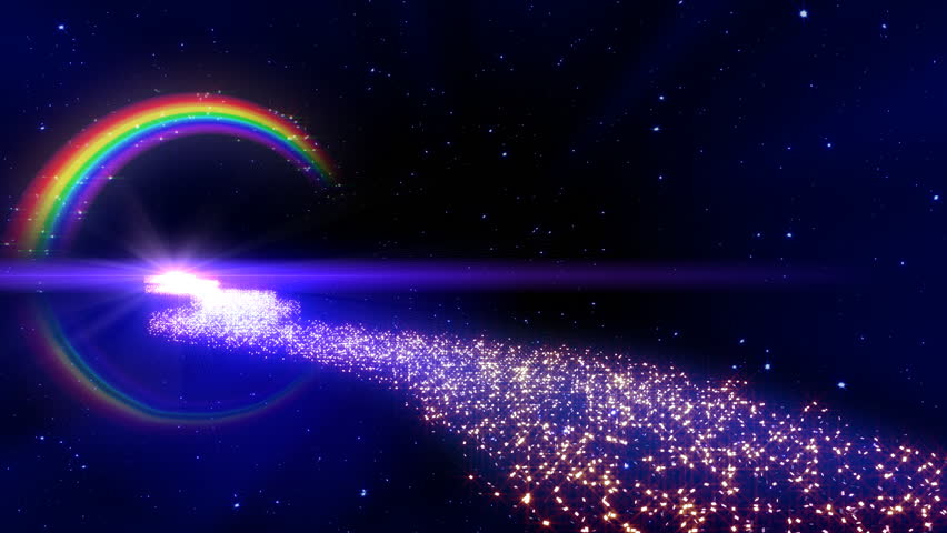 Rainbow In Space Way. Stock Footage Video 691396 - Shutterstock