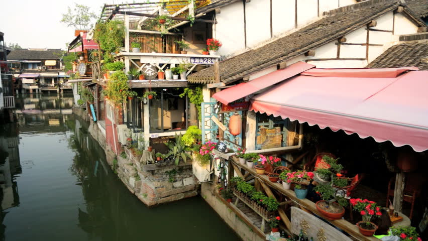 Traditional Chinese Village Visitors Experience Traditional Chinese
